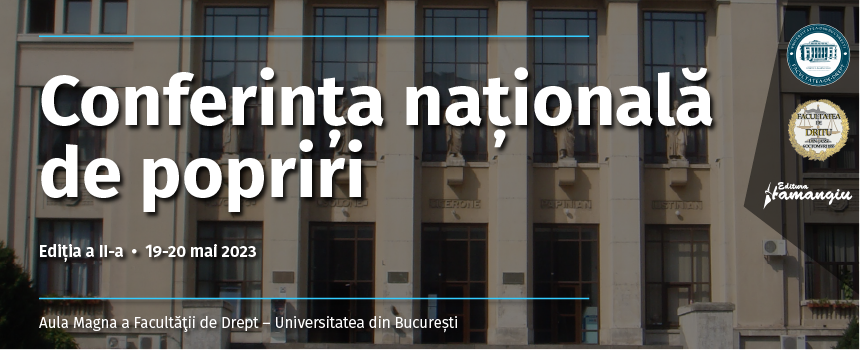 Conferinta nationala de popriri. Editia 2023 . Editura Hamangiu